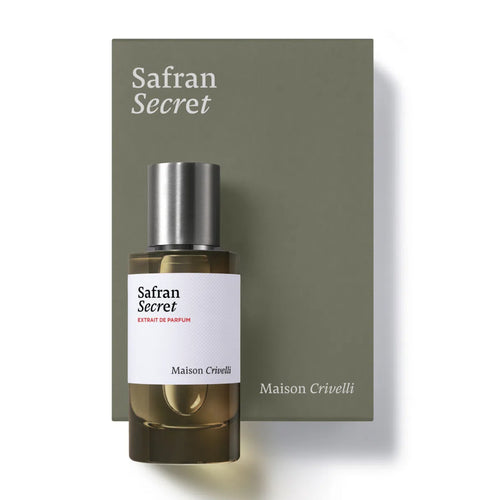 Safran Secret, Parfum Extrait, Maison Crivelli. Buy now securely.